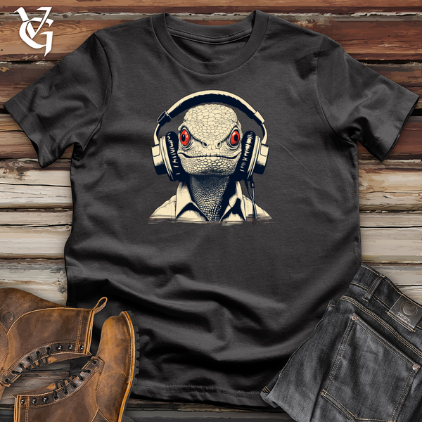 DJ Lizard Cotton Tee: Get Ready to Party with this Reptile Rockstar ...