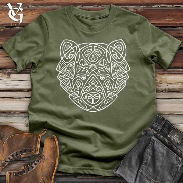 Bear Head Celtic Style Tee: Roar in Comfort! - Viking Goods Company