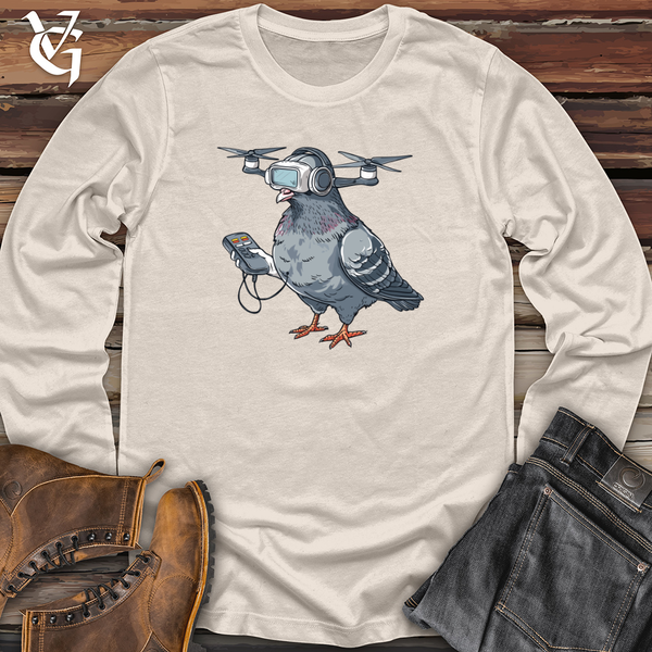 Pigeon Drone Pilot Long Sleeve: Fly High in Style! - Viking Goods Company